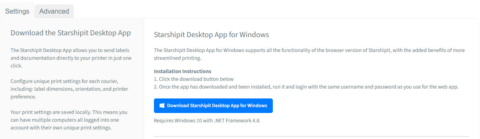 Troubleshooting the Print App – Starshipit Support Centre | Setup, FAQs ...