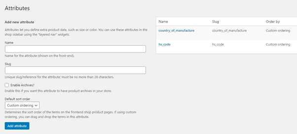 WooCommerce - Importing HS Code & Country of Manufacture – Starshipit Support Centre | Setup ...
