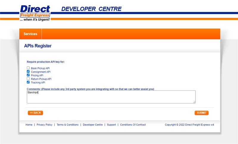 Direct Freight API Access – Starshipit Support Centre | Setup, FAQs & Guides
