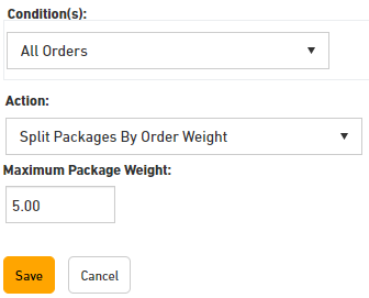 Split packages by order weight – Starshipit Support Centre | Setup ...